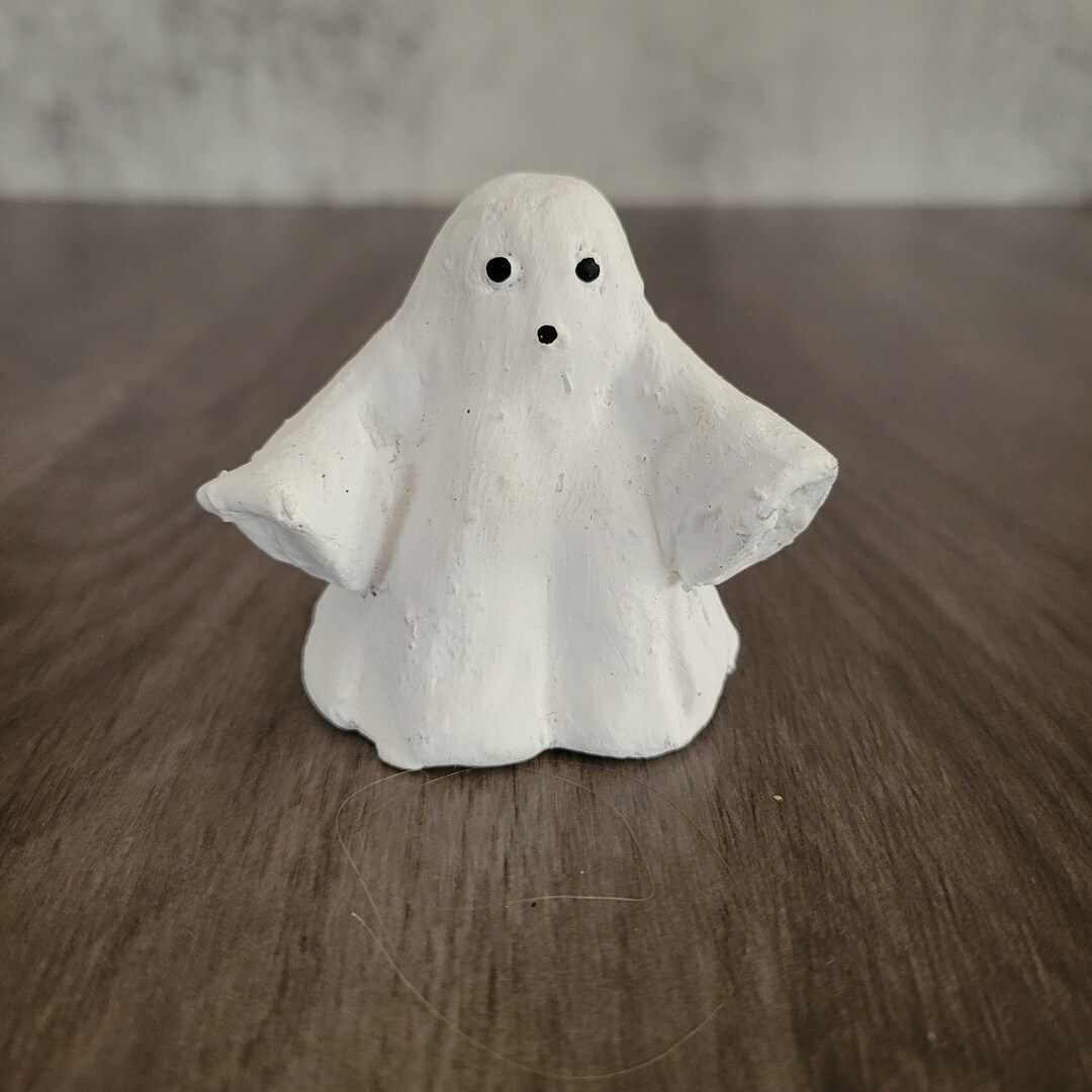 Mini 3" Ghost Ceramic Chalk Painted Halloween Spooky Cute Little Boo - Etsy