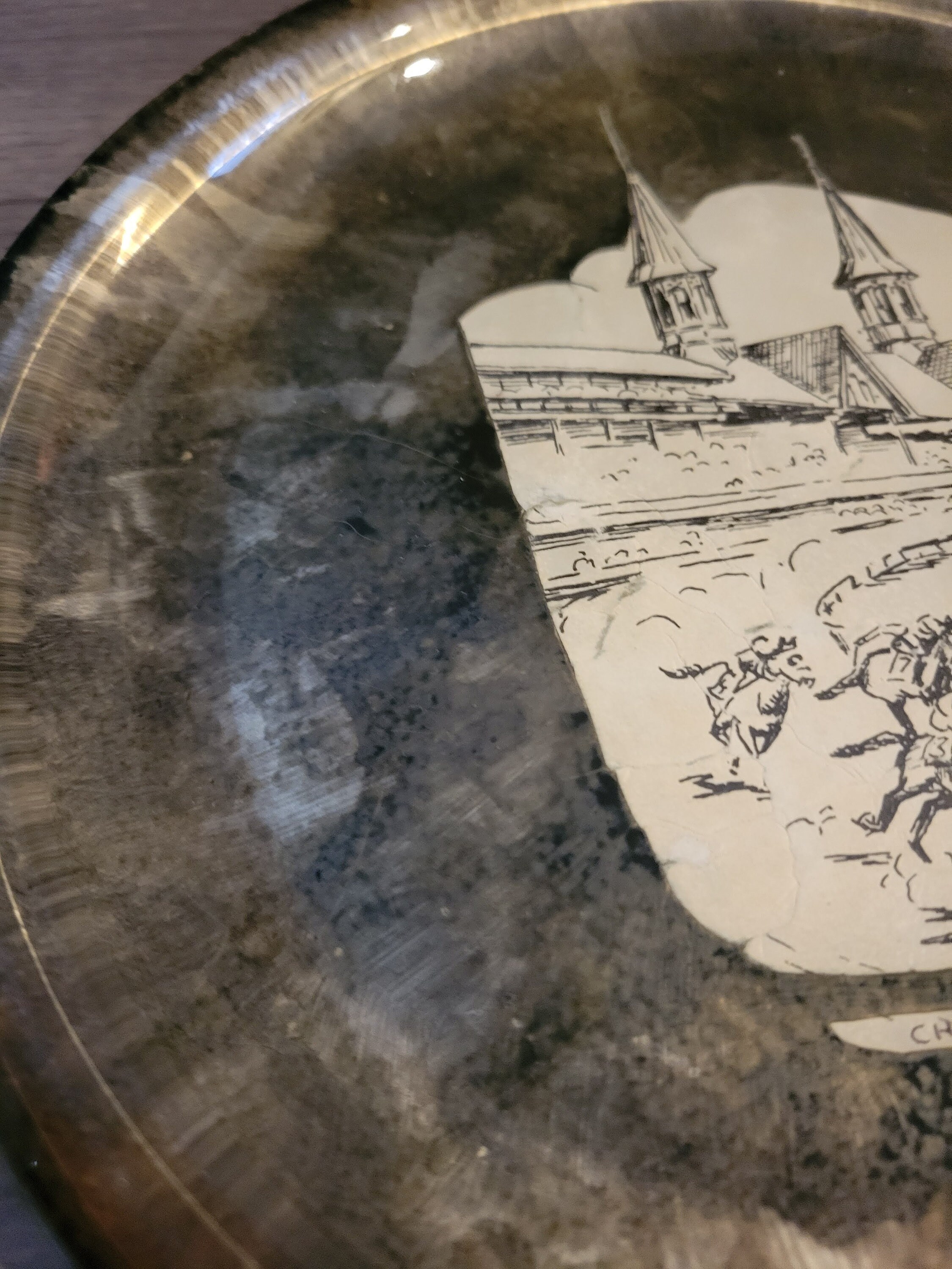 Churchill Downs Horse Race Twin Spires Decorative Plate, Handmade ...