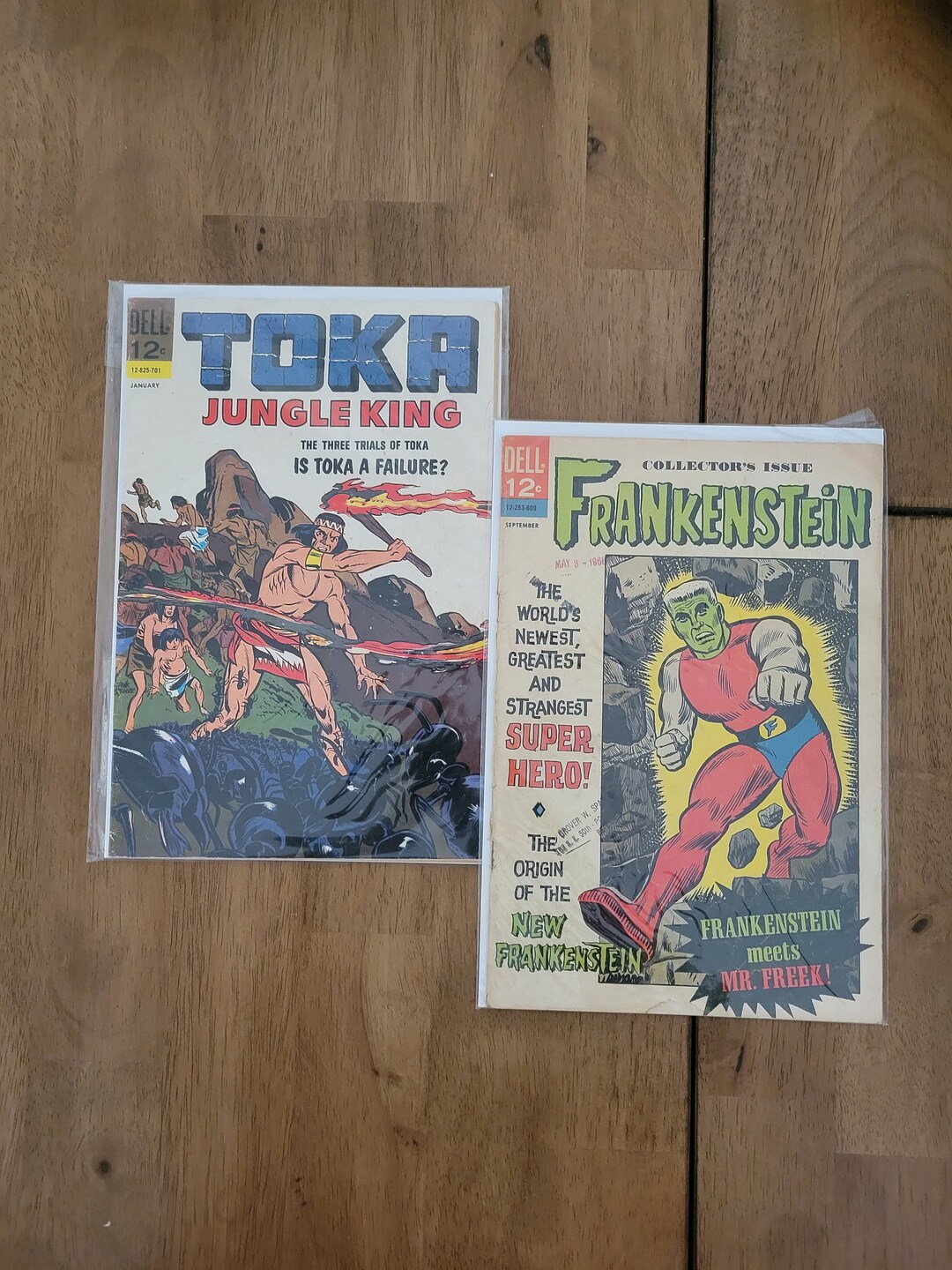 Dell Comics 1966 Frankenstein #2, 1967 Toka Jungle King #10 Comic Book - Etsy