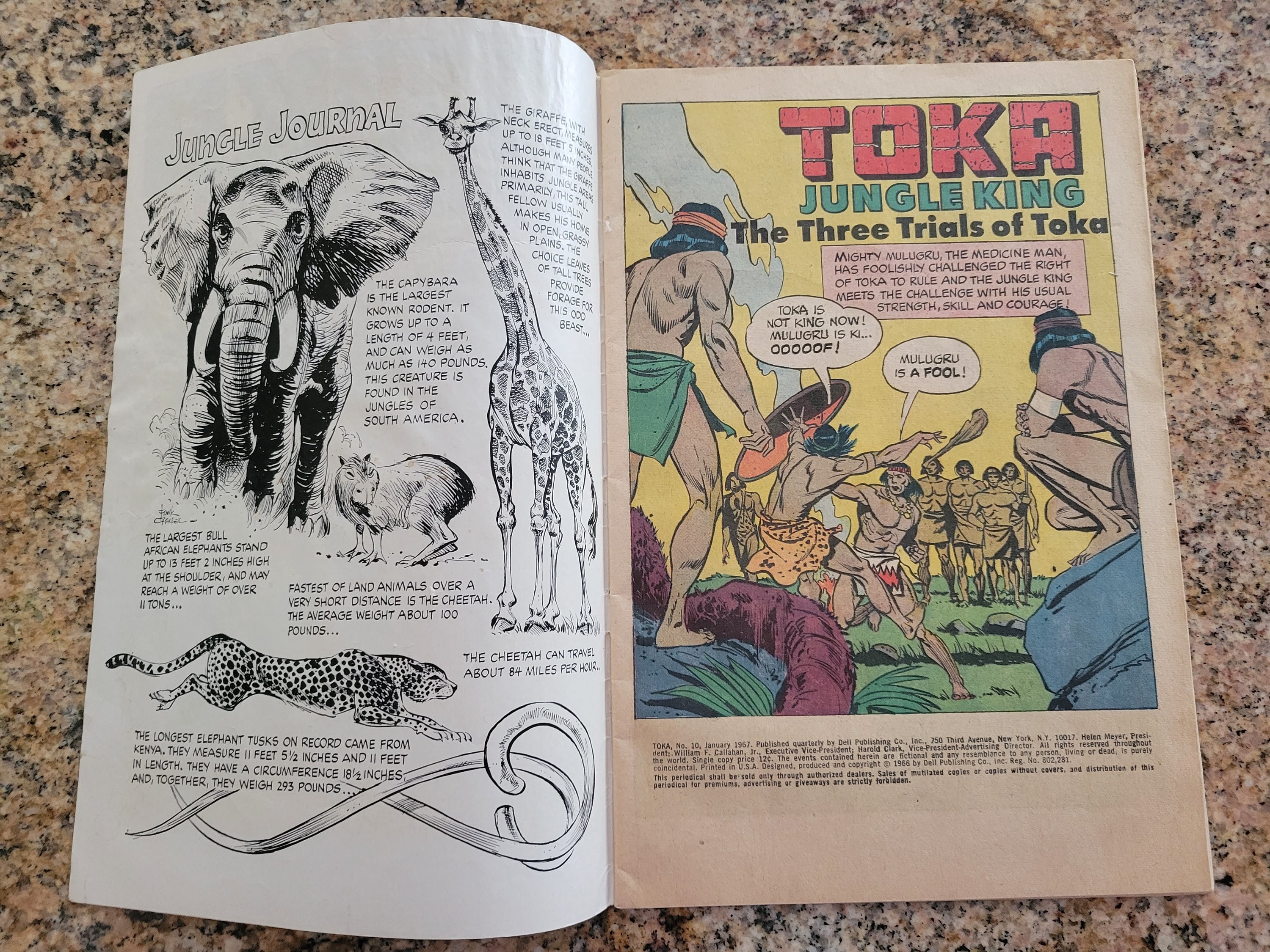 Dell Comics 1966 Frankenstein 2, 1967 Toka Jungle King 10 Comic Book - Etsy