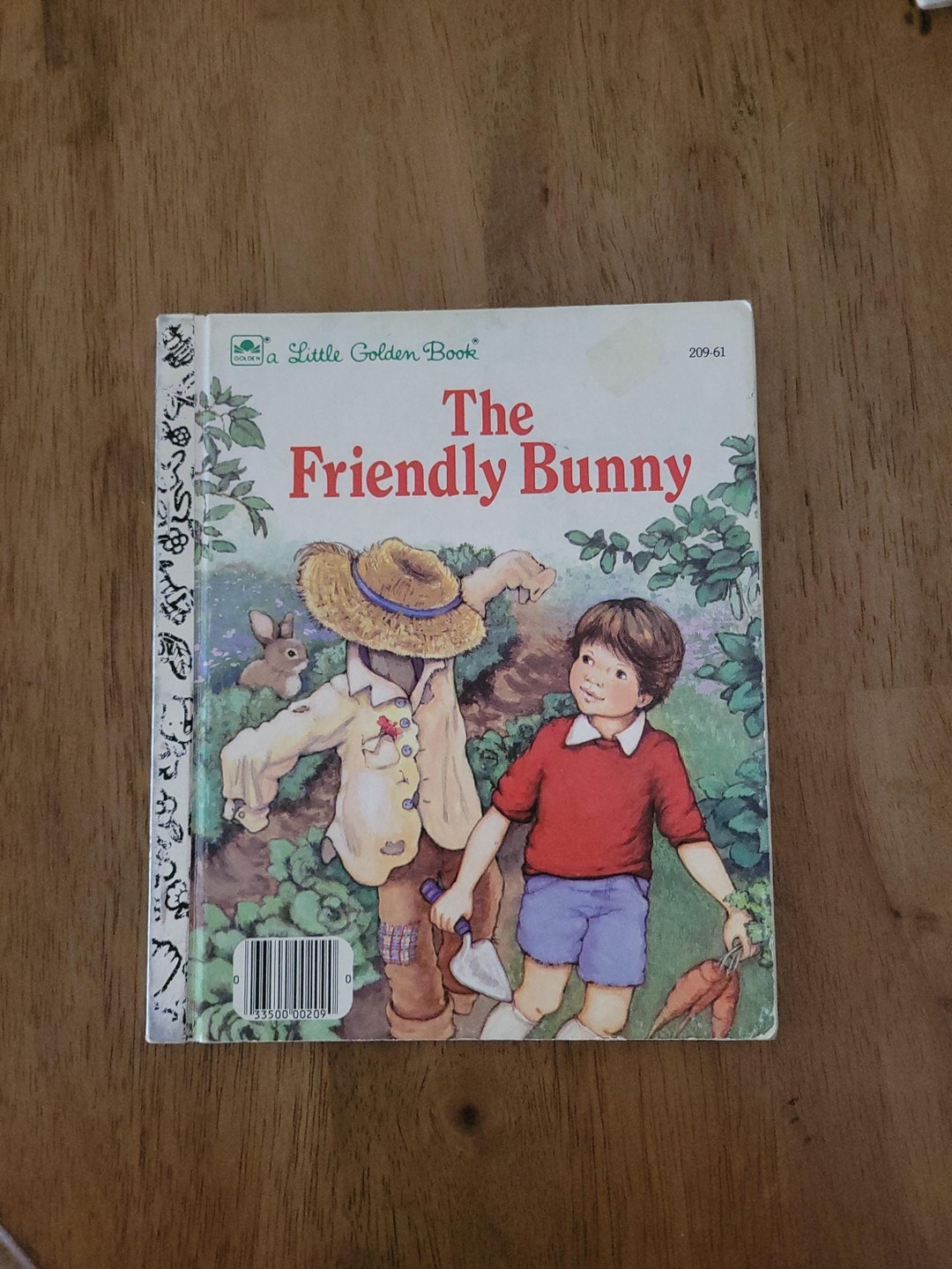 Vintage 1985 Little Golden Book the Friendly Bunny, Childrens Book ...