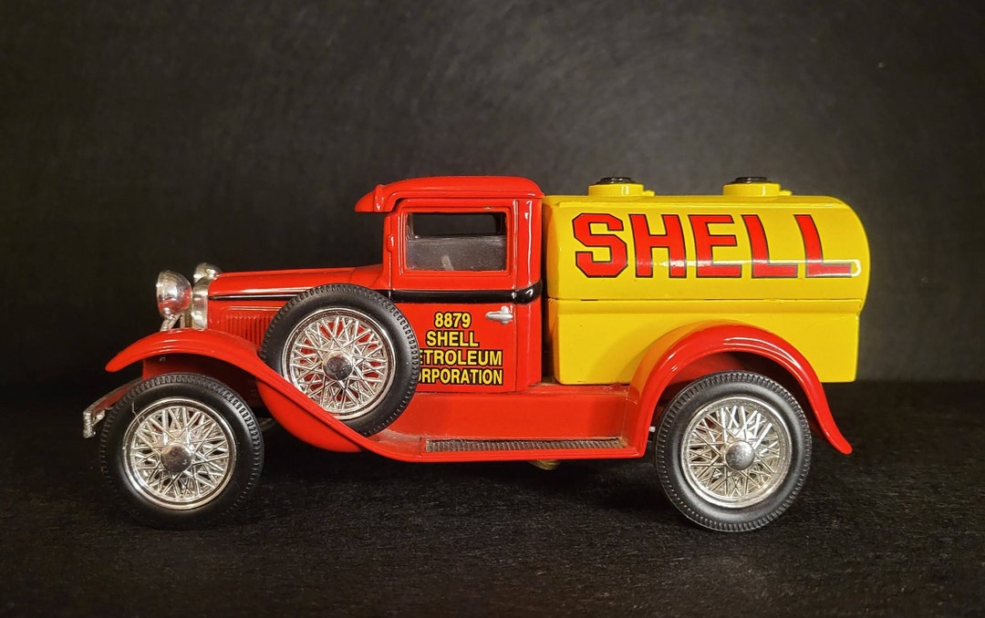 Shell Model A Ford Tanker Diecast Truck Coin Bank Liberty - Etsy