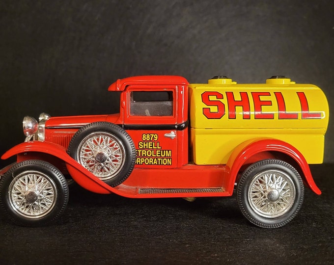 Shell Model A Ford Tanker Diecast Truck Coin Bank Liberty Classics With ...