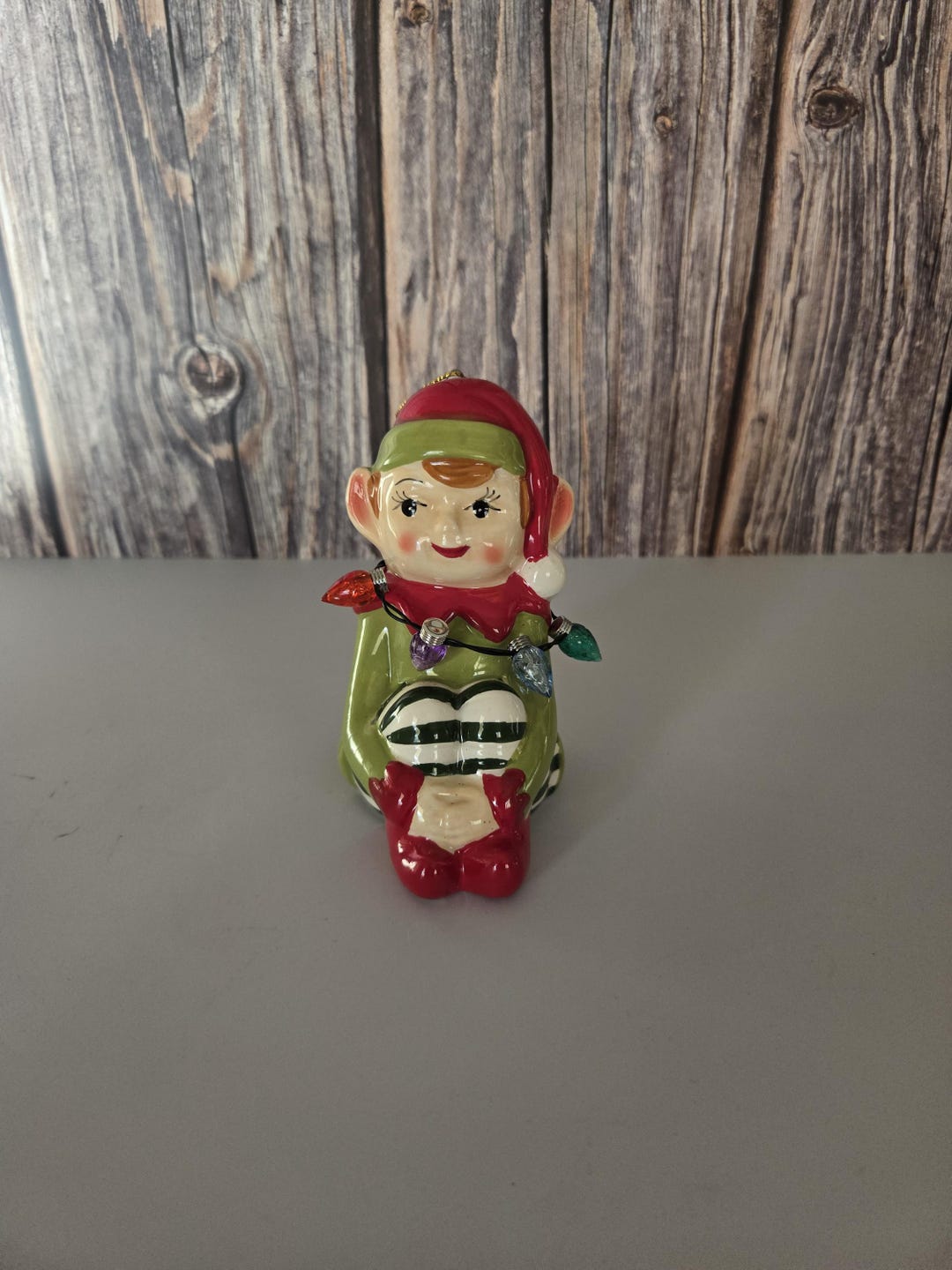 Mr. Christmas Ceramic Elf LED Light up Ornament | Follow the Magic ...