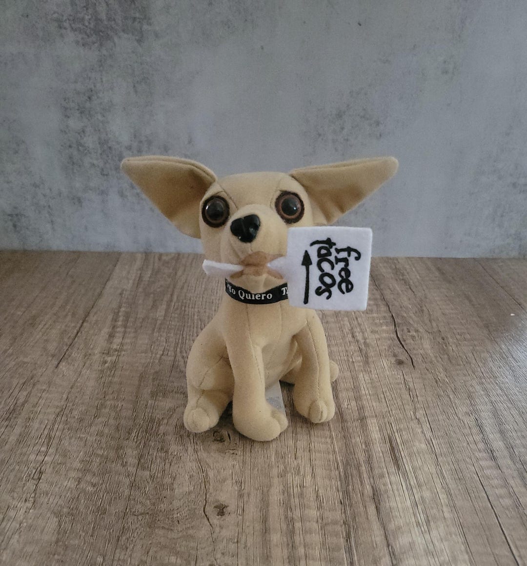 Taco Bell Chihuahua Talking Dog Plush Stuffed Animal by Applause, Free ...