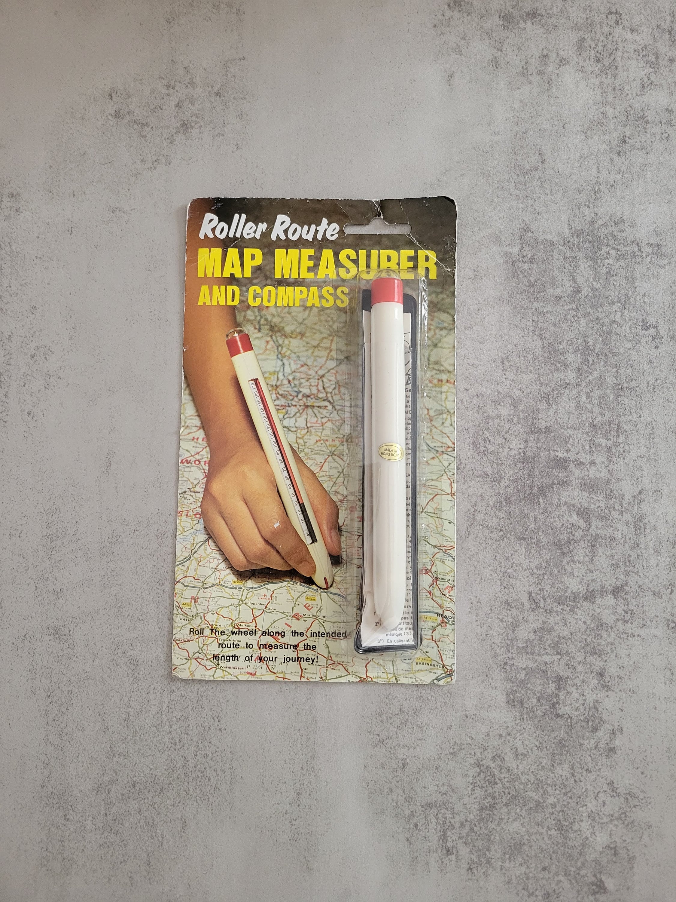 Vintage Roller Route Map Measurer and Compass Original Package - Etsy