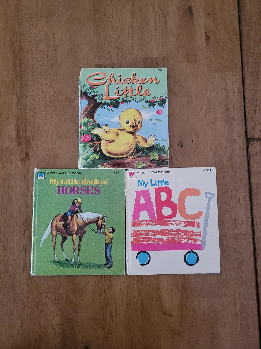 Vintage Tell-a-tale Books Chicken Little 1954, MY Little ABC 1971, My ...