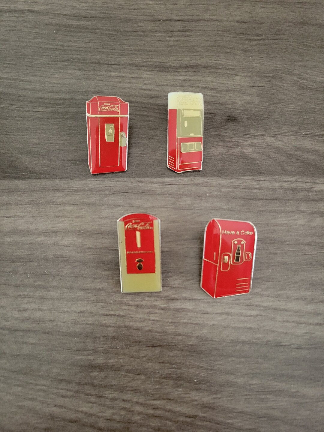 Coca-cola 1994 Vending Machine Pins Set of 4 (lot 2), Coke, Collection ...