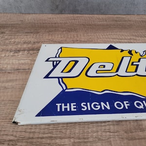Delta Tires Metal Advertising Sign - Etsy