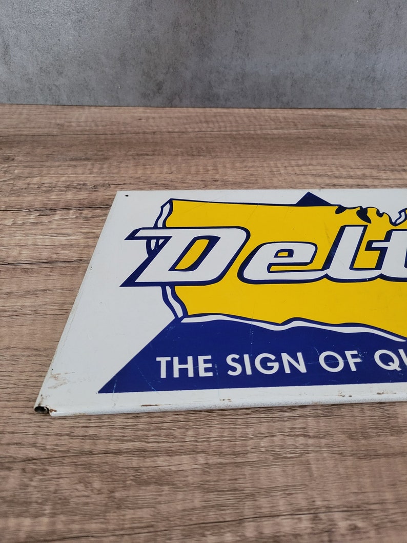 Delta Tires Metal Advertising Sign - Etsy