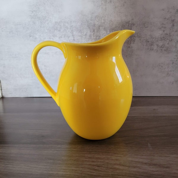 Small Yellow Pitcher - Etsy