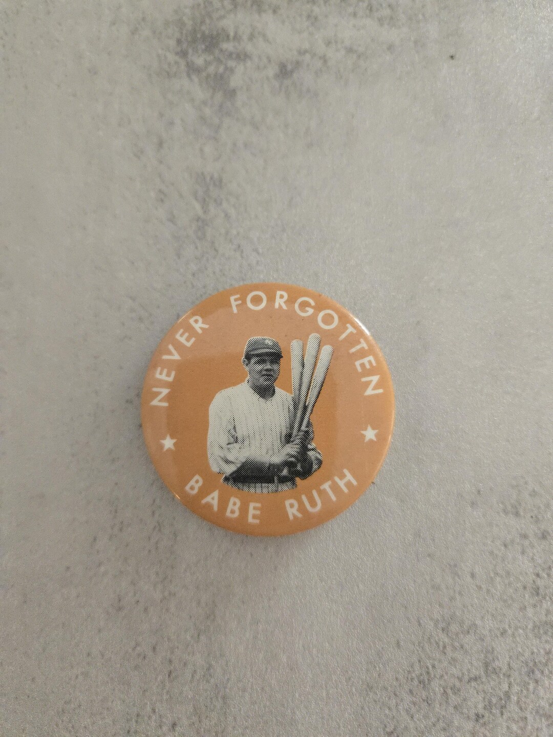 Vintage Babe Ruth Never Forgotten New York Yankees Pin Back Button - Etsy
