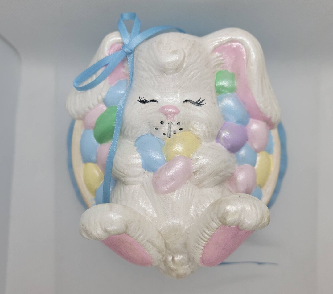 Easter Bunny Trinket Box/candy Dish With Lid - Etsy