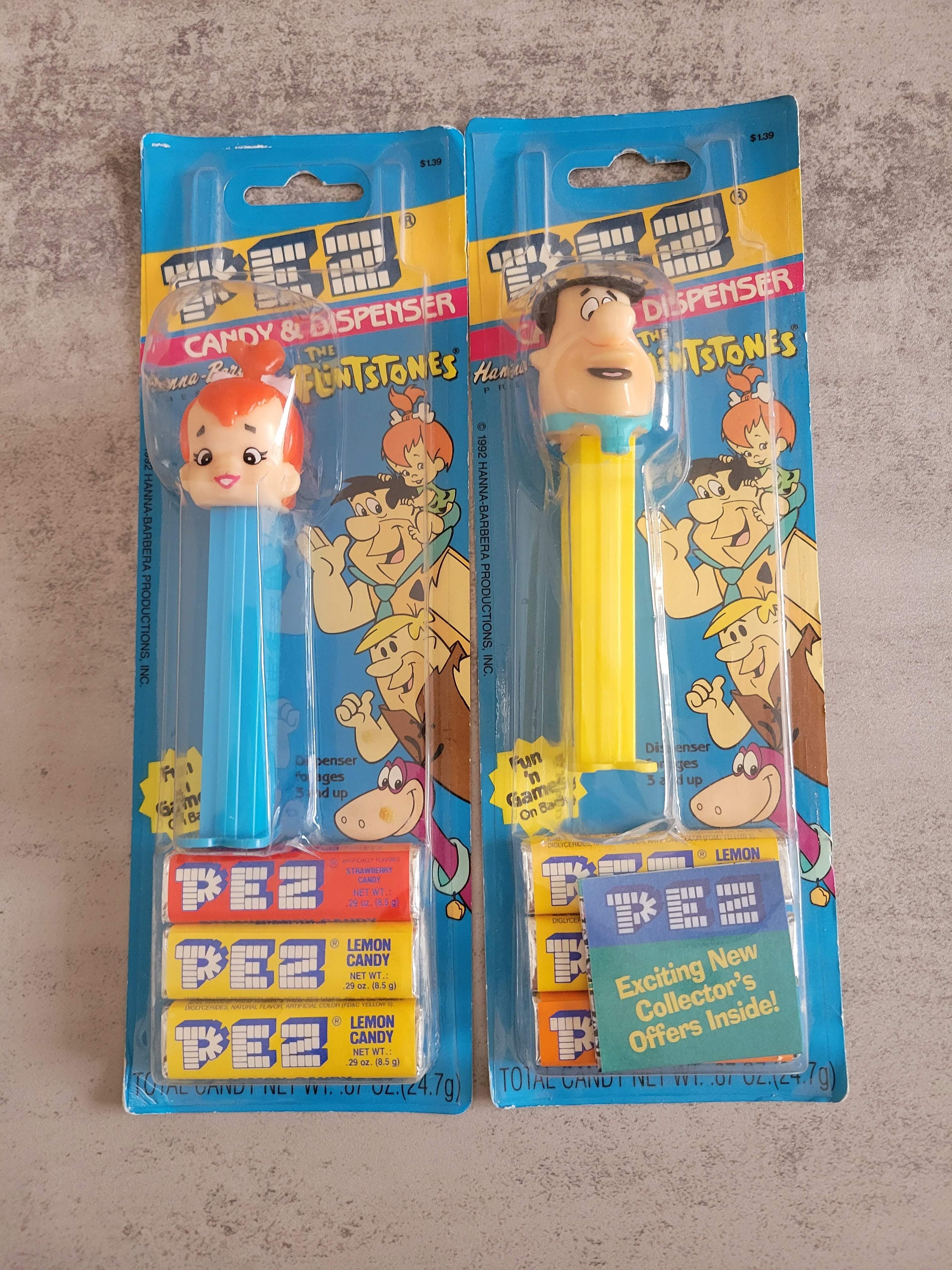 Flintstones PEZ Dispenser MIB With Candy Fred Flintstone Pebble ...