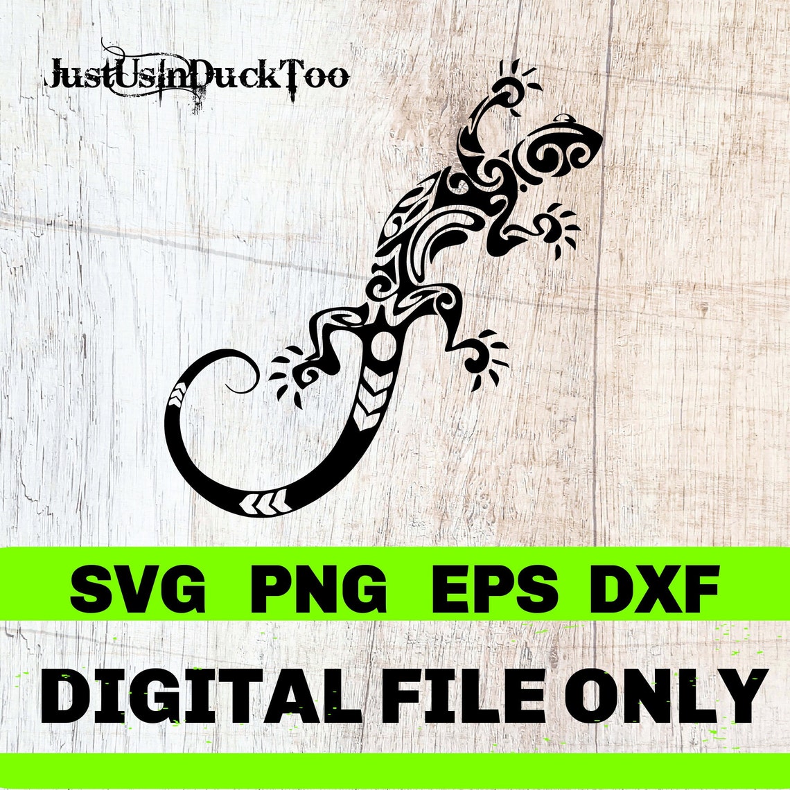 Tribal Lizard Clipart Digital Download, Reptile SVG PNG, Eps, Dxf Gecko ...