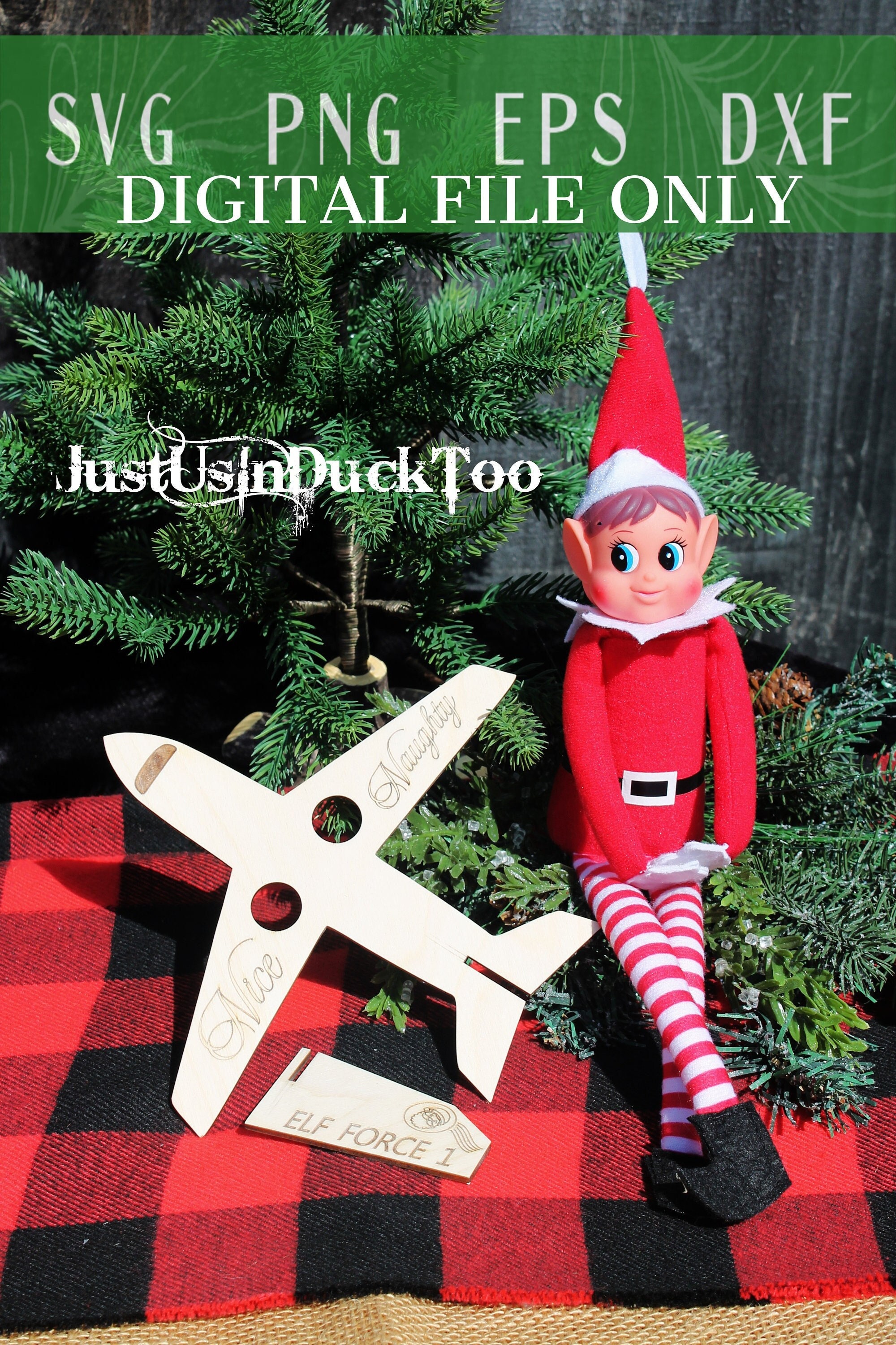 Elf Airplane Prop Download, Christmas, Plane, Shelf Sitter, Xmas,svg ...
