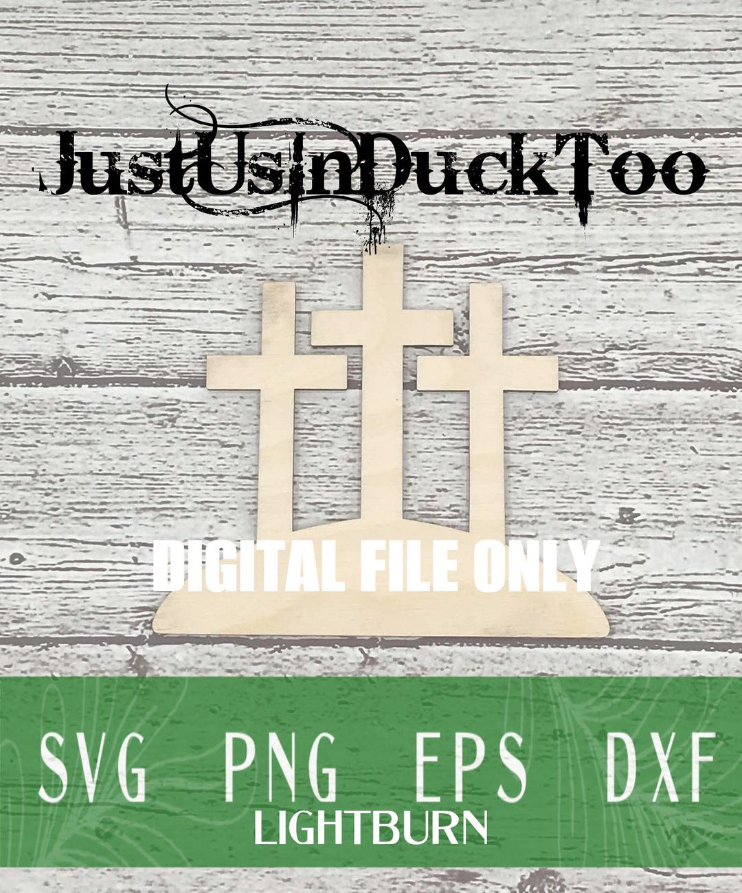 3 Crosses, Easter Digital File, Jesus, Crucifixion, Christian, Laser ...