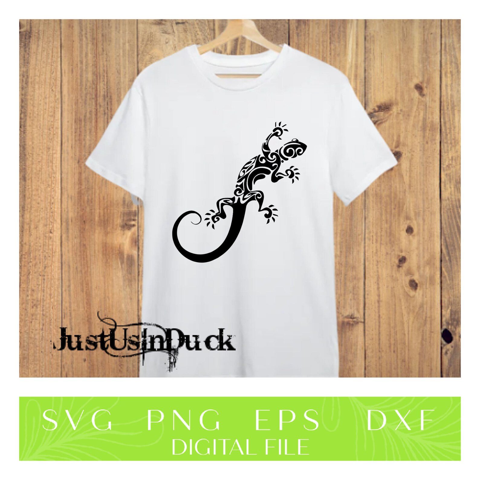 Tribal Lizard Clipart Digital Download, Reptile SVG PNG, Eps, Dxf Gecko ...