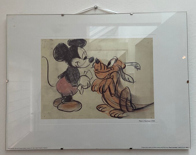 Disney - Original Lithograph - Pluto's Purchase (1948) - 15.75x11.81 in / 40x30 CM - Etsy