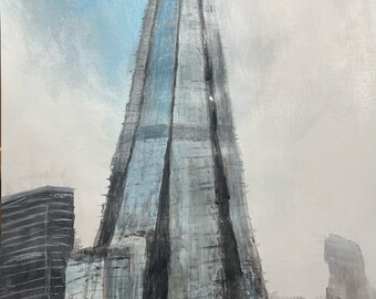 The Shard London Digital Art Illustration Poster Print - Etsy