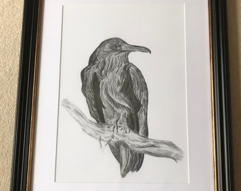Raven A4 Art Print - Etsy
