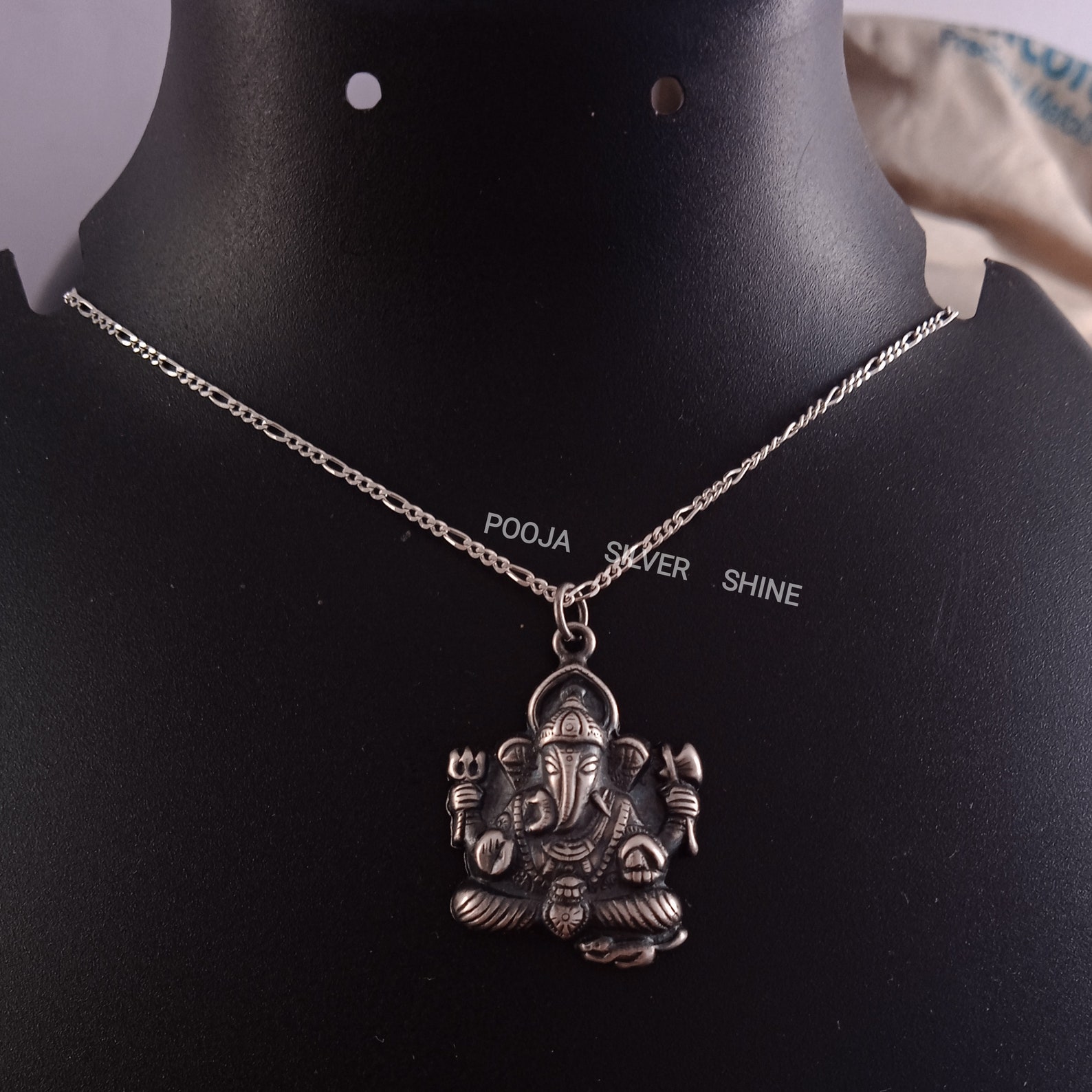 Ganesh Ji Pendant, Hindu Pendant, Spiritual Jewelry, Goddess Pendant ...