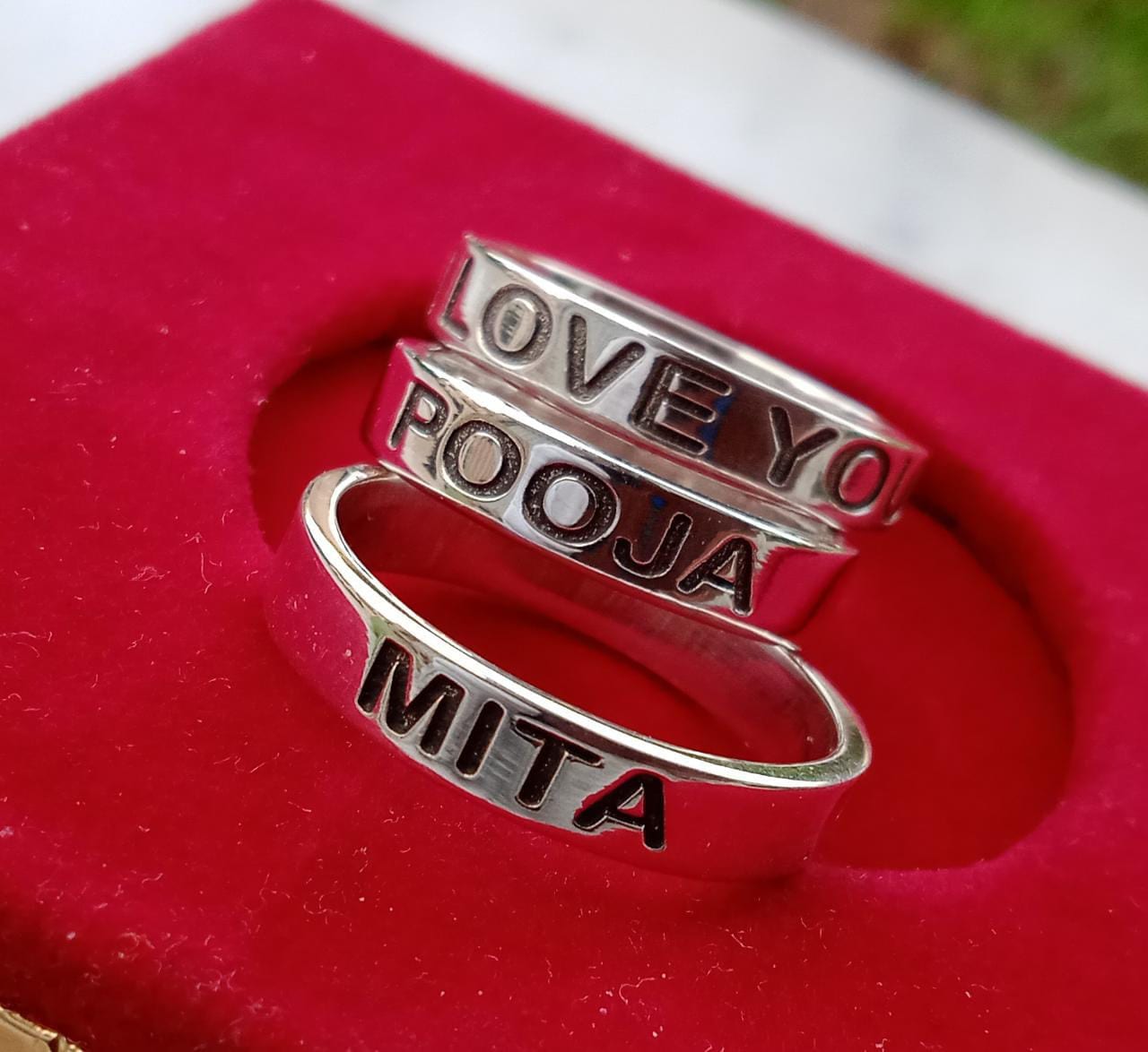 I Love You Pooja Name Logo