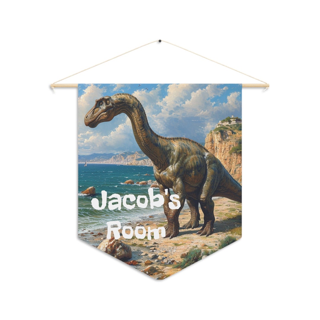 Customized Dinosaurs Pennant Sign Personalized With Child's Name or ...