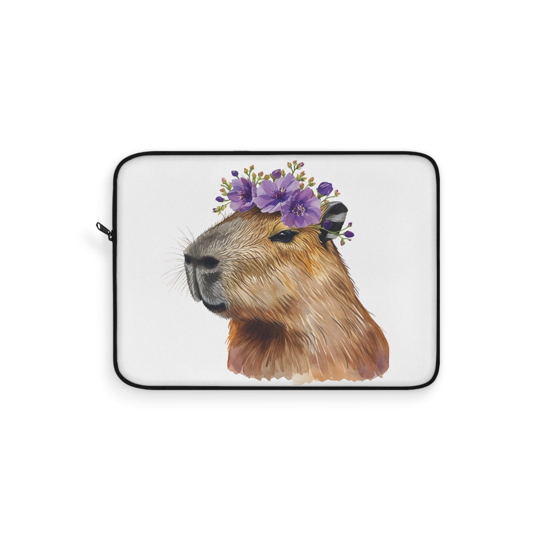 Capybara, Laptop Protection, Tablet Cover, Soft Case, Notebook, Black ...