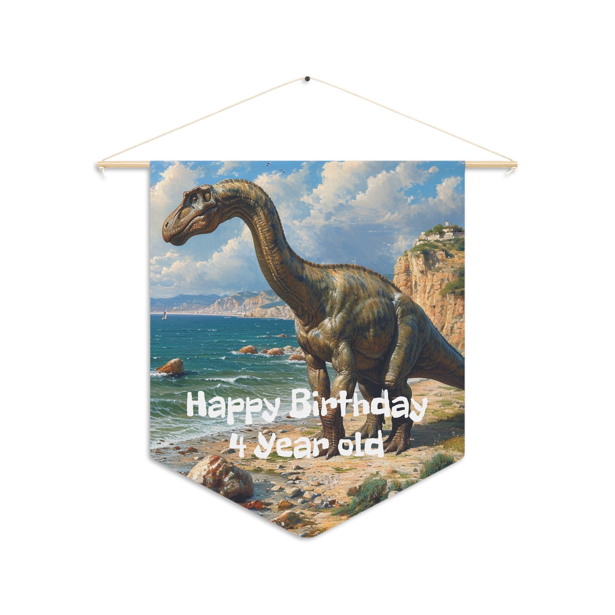 Customized Dinosaurs Pennant Sign Personalized With Child's Name or ...