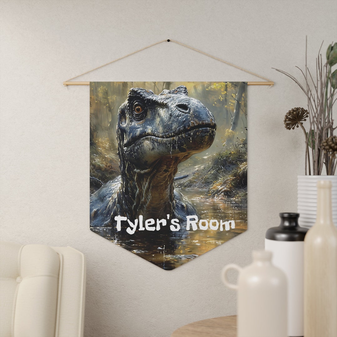Customized Dinosaurs Pennant Sign Personalized With Child's Name or ...