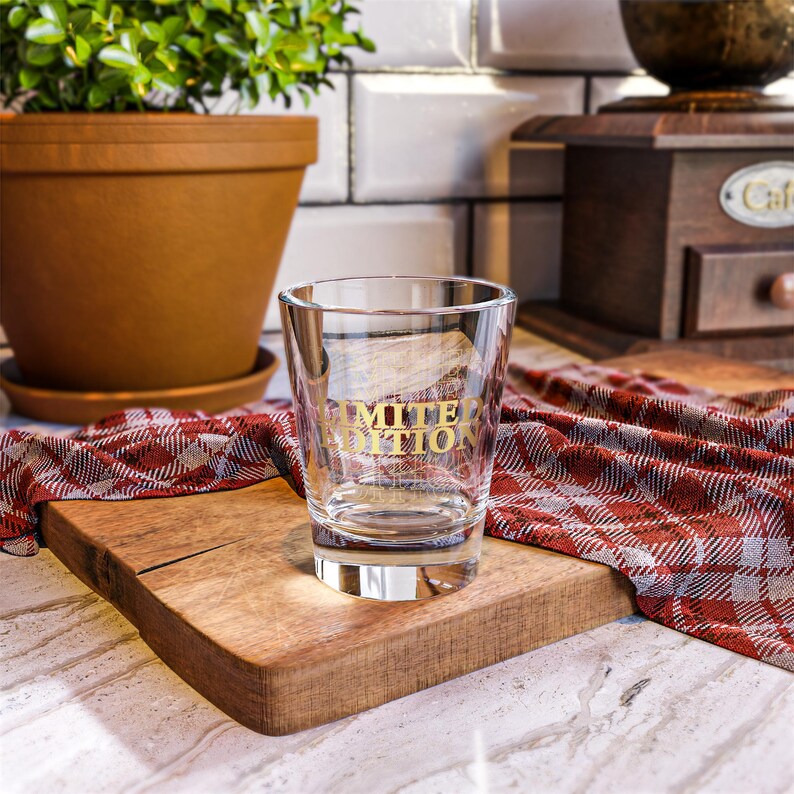 Shot Glass, 1.5oz, limited Edition in Gold, Touch of Gold Shot Glass ...