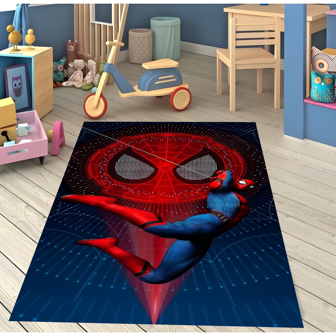 Spiderman, Spider Man, Spiderman Rug, Kids Room Rugs, Spiderman ...