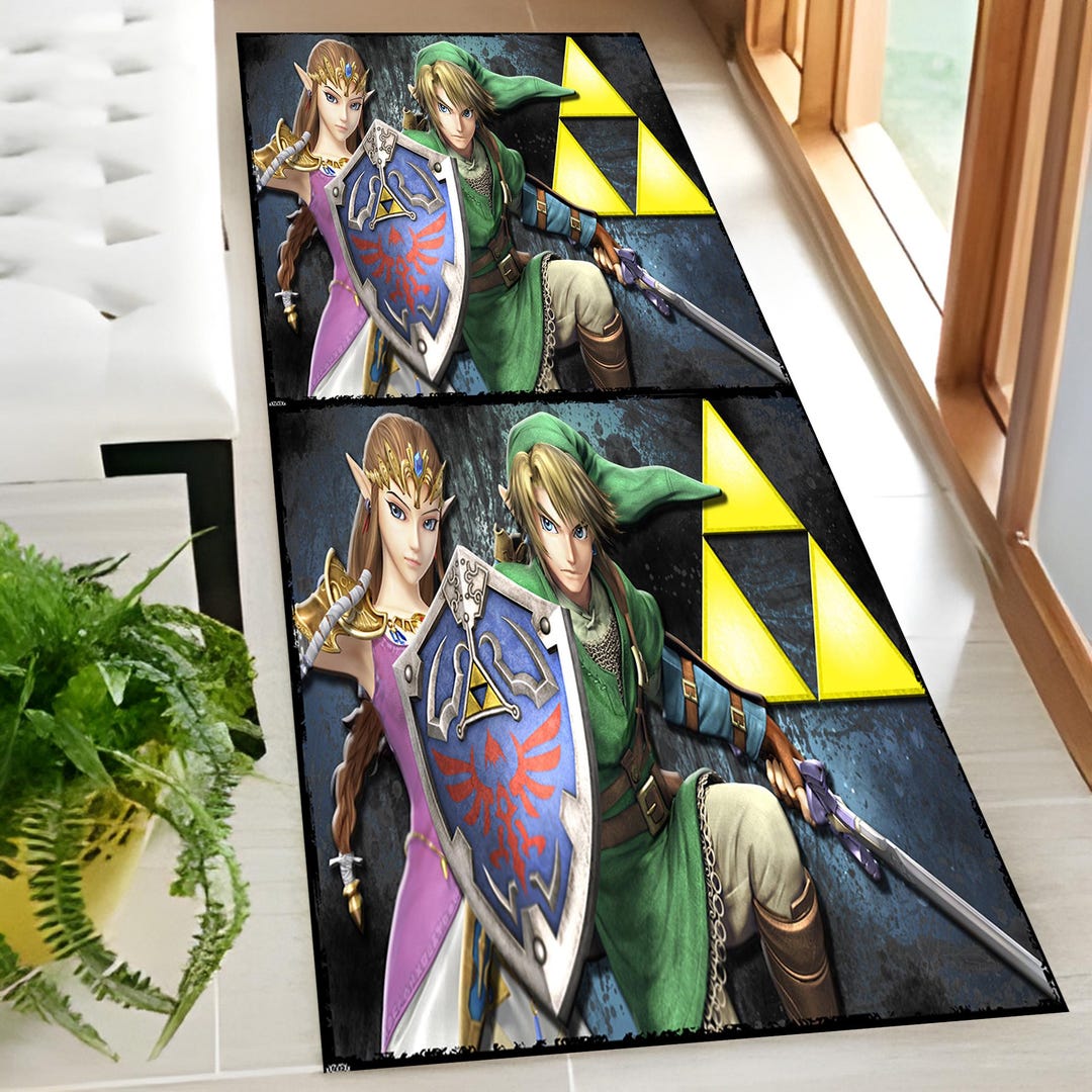 Zelda Rug,legend of the Zelda,zelda Pattern Rug,zelda Area Rug,game ...