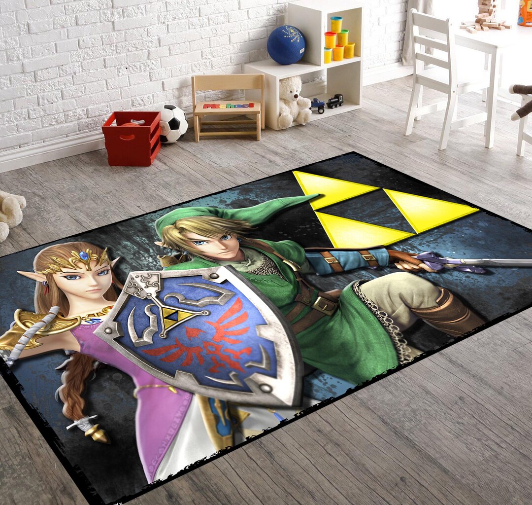 Zelda Rug,legend of the Zelda,zelda Pattern Rug,zelda Themed Rug,game ...