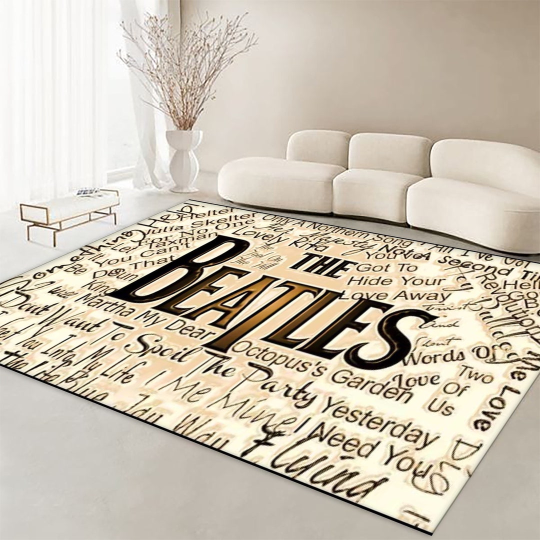 The Beatles Rug,the Beatles,the Beatles Members,themed Rug,modern Rugs ...
