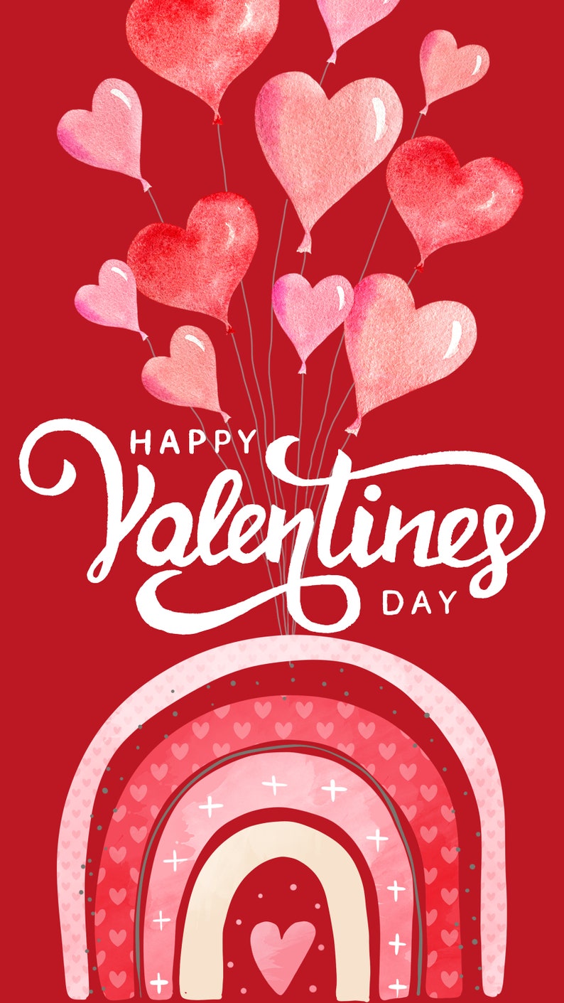 Valentines Day Phone Wallpaper (set of 5) - Etsy