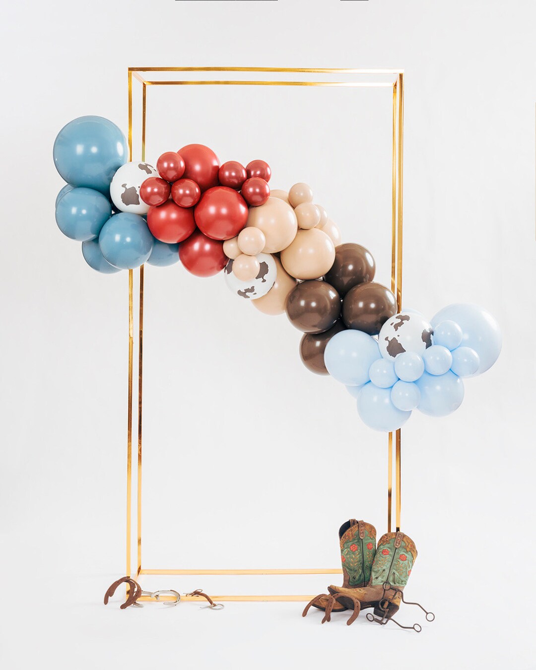 Cowboy Balloon Garland on the Farm Balloons Western Balloon Garland ...