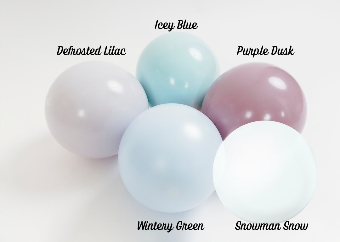 Frozen Balloon Garland For Birthday Ice Princess Balloon Garland Anna Balloon Garland Winter
