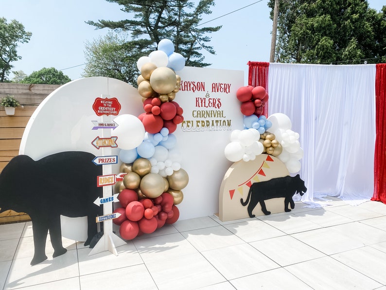 Carnival Balloon Garland Circus Balloon Garland Kit Red Balloon Arch ...