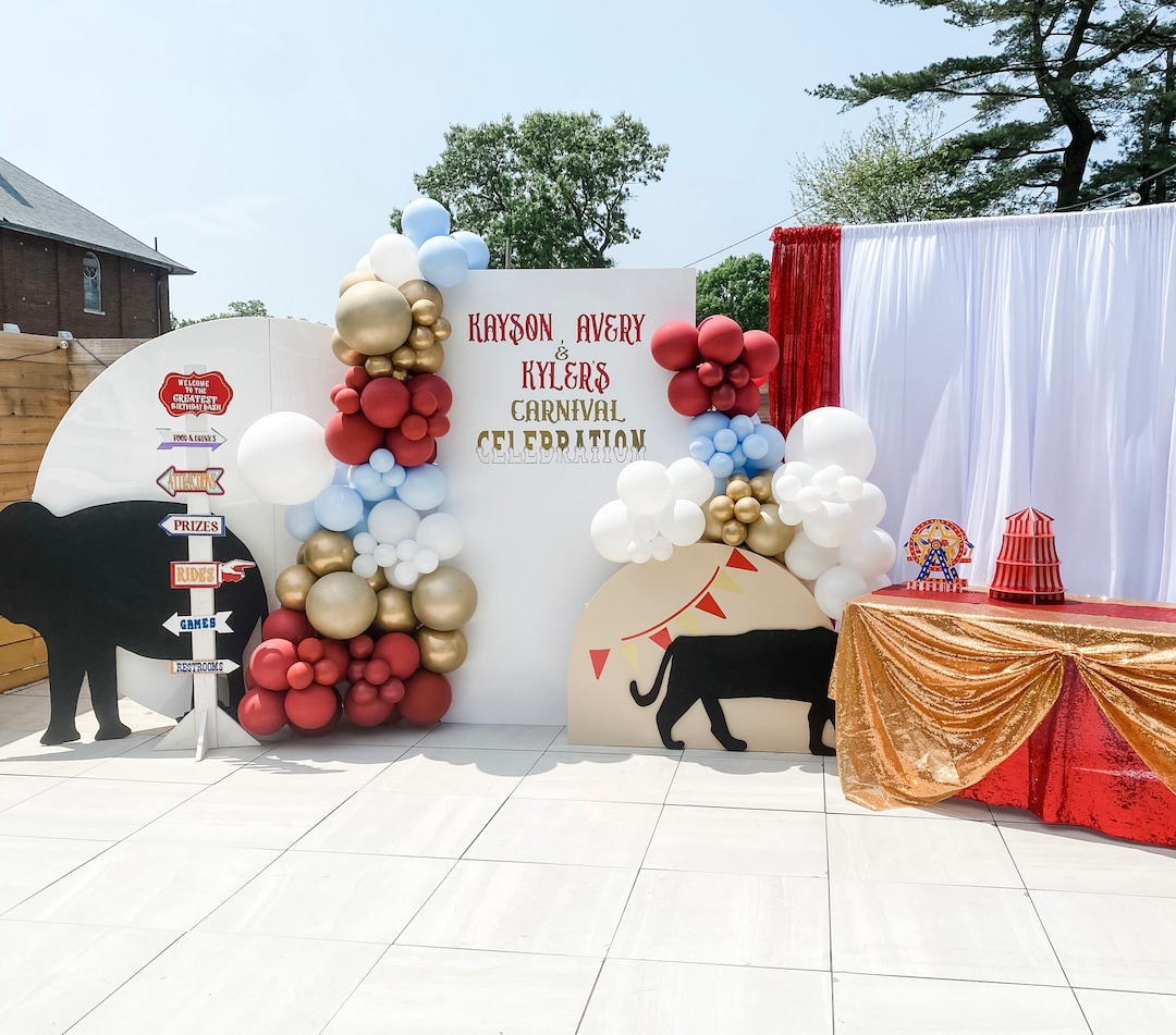 Carnival Balloon Garland Circus Balloon Garland Kit Red Balloon Arch ...