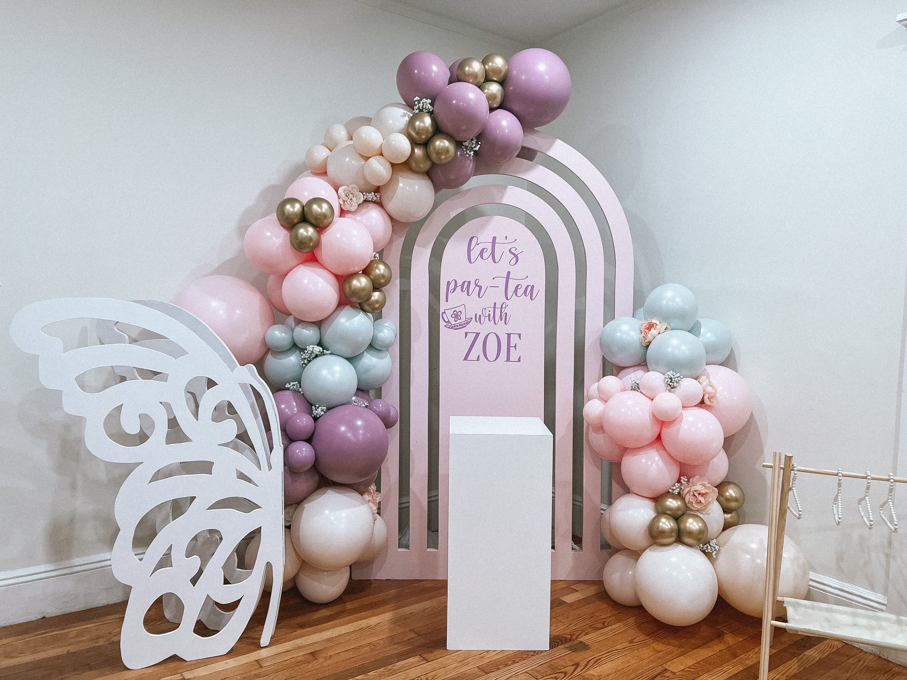 Tea Party Balloons Fancy Nancy Balloons Butterfly Balloon - Etsy