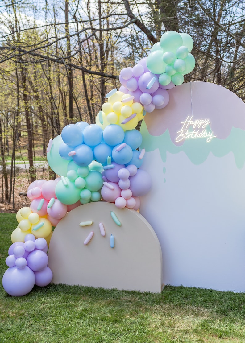Ice Cream Balloons Sweet Balloon Garland Kit Pastel Balloon Arch Here’s ...