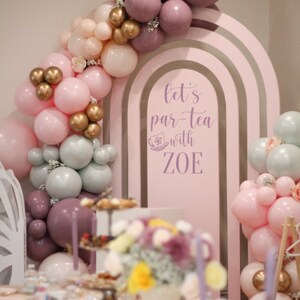 Tea Party Balloons Fancy Nancy Balloons Butterfly Balloon Garland ...