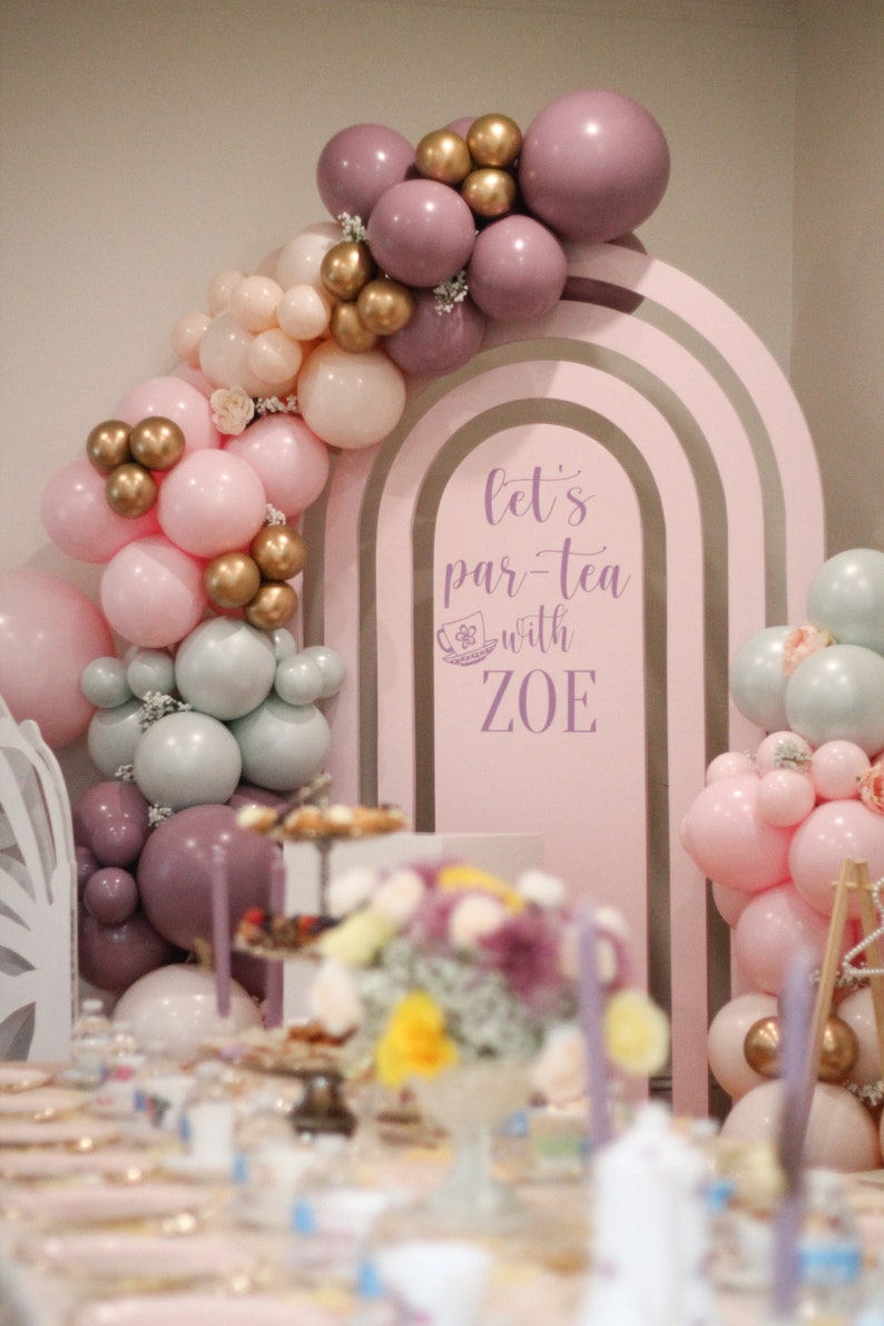 Tea Party Balloons Fancy Nancy Balloons Butterfly Balloon Garland ...