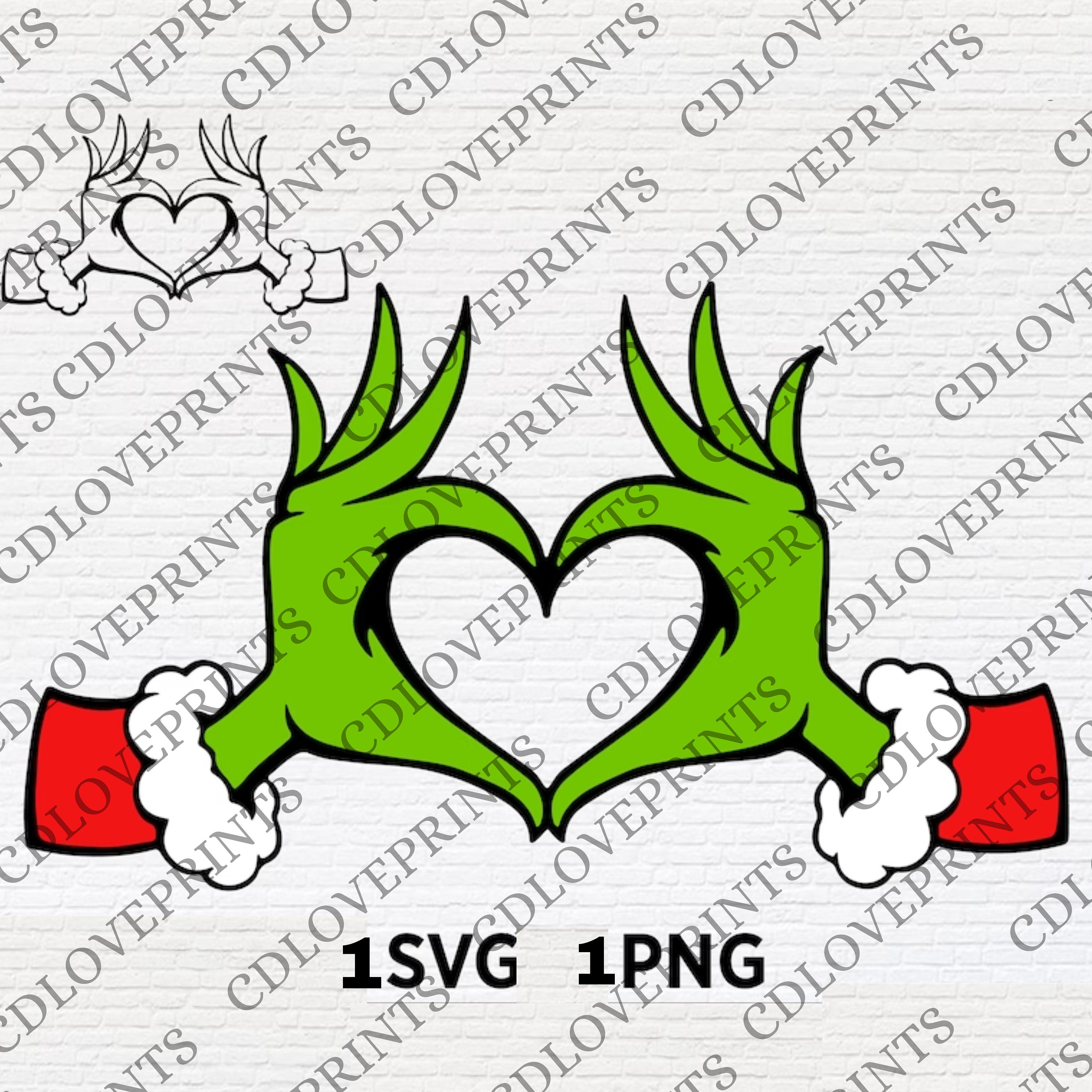 Grinch Heart Hands, Merry Grinchmas Svg, Christmas Svg, Christmas ...