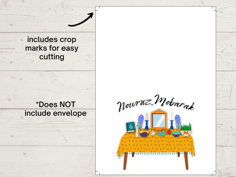 Printable Nowruz Card English and Farsi Included - Etsy