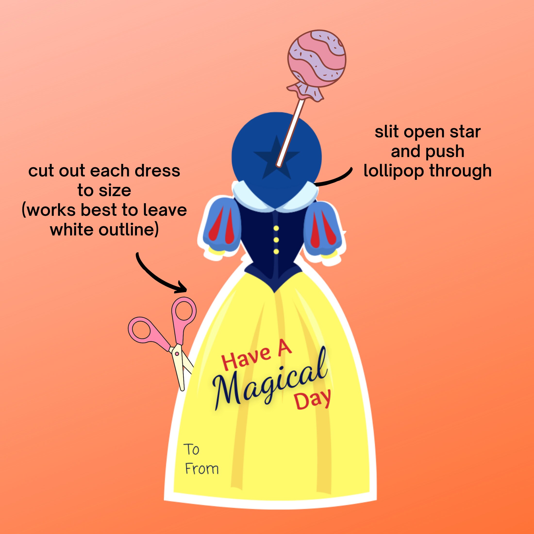 Printable Lollipop Princess Dress - Etsy