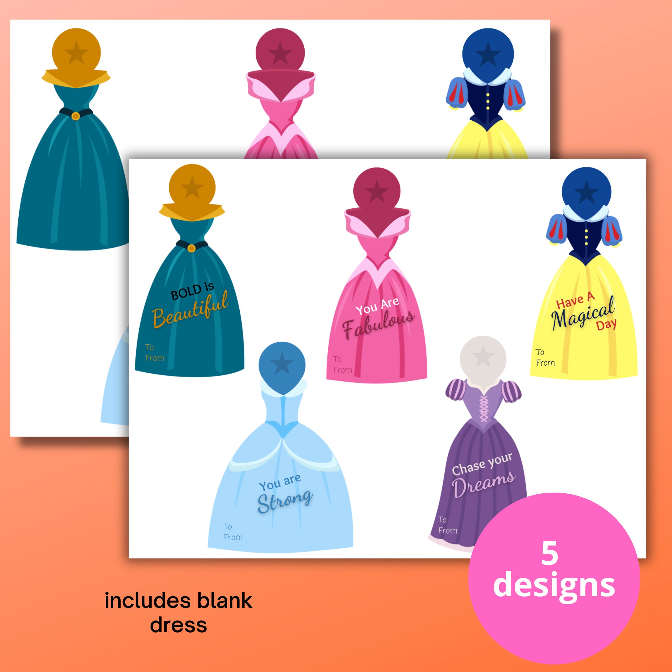 Printable Lollipop Princess Dress - Etsy