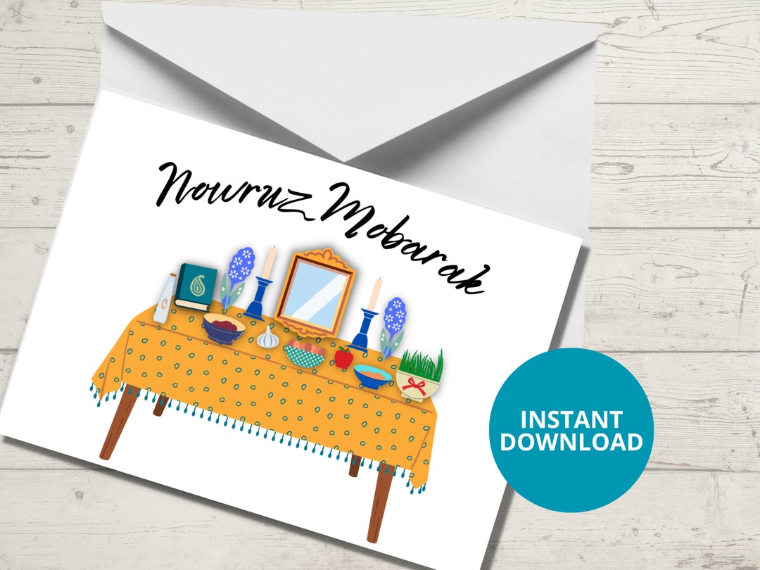 Printable Nowruz Card English and Farsi Included - Etsy